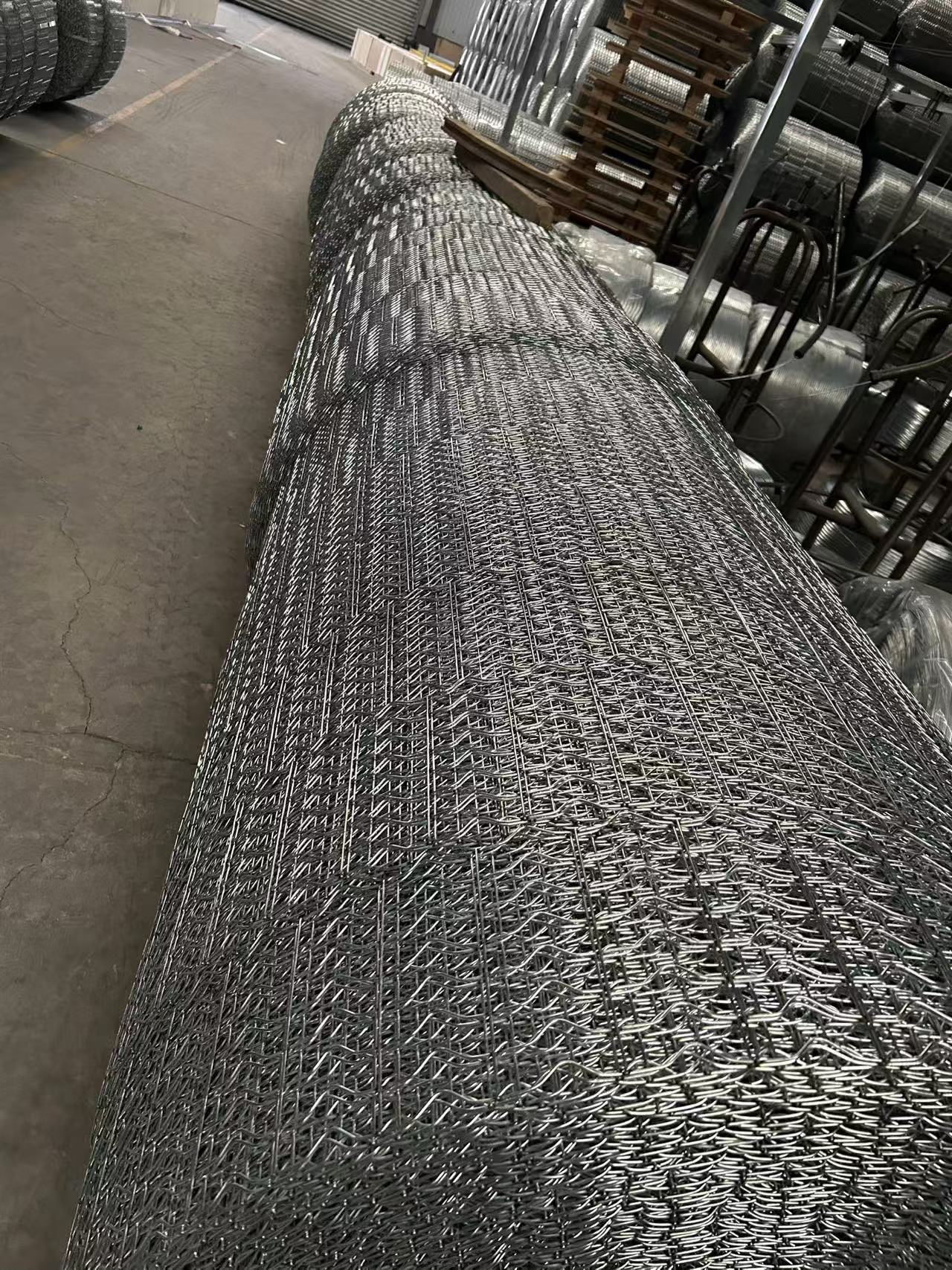 Durable Galvanized Wire Pipeline Reinforced Mesh RFSM-N Six Lines